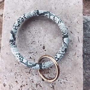 Accessories | New Snake Skin Key Ring Bracelets Keychain O Ring | Poshmark
